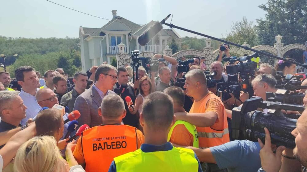 Vučić započeo posetu Podrinju: Obilazak radova na putu Bojić–Tekeriš ...